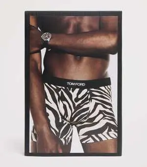 TOM FORD Stretch-cotton Leopard Print Boxer Briefs