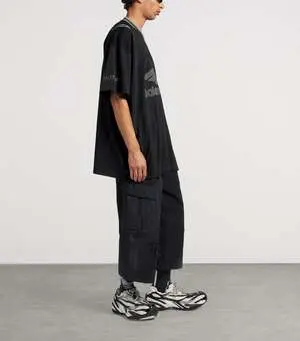 Balenciaga Oversized Logo T-shirt - Black