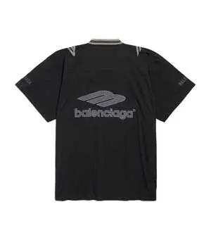 Balenciaga Oversized Logo T-shirt - Black