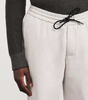 Sease Cotton Twill Summer Trousers - Grey