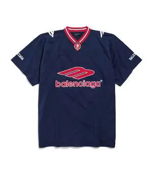 Balenciaga 3b Sports Icon Cotton T-shirt - Blue