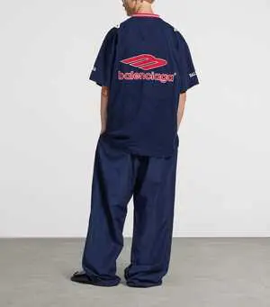 Balenciaga 3b Sports Icon Cotton T-shirt - Blue