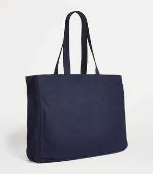 Polo Ralph Lauren Cotton Logo Tote Bag - Navy