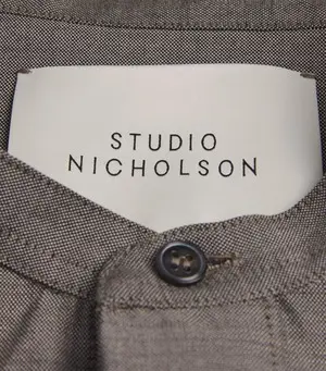 Studio Nicholson Wool Grandad-collar Shirt