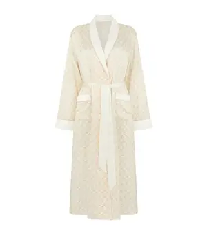 Gingerlily X Memo Press Large Mulberry Silk Seashells Robe - Pink