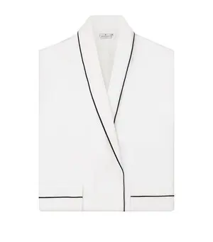 Gingerlily Large Mulberry Silk Dressing Gown - Ivory