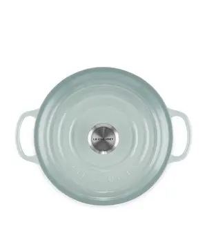 LE CREUSET Cast Iron Round Casserole Dish - Blue