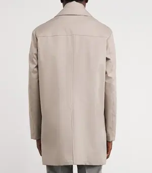 Canali Water-resistant Car Coat With Detachable Insert