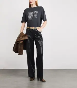 ANINE BING Leopard Print Cohen T-shirt