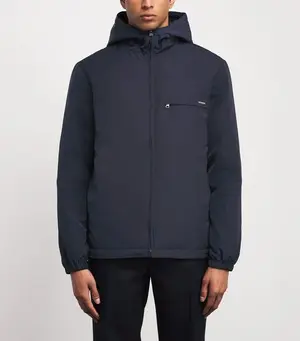 Sandro Padded Logo Windbreaker