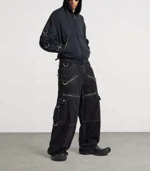 Balenciaga Denim D-ring Cargo Trousers
