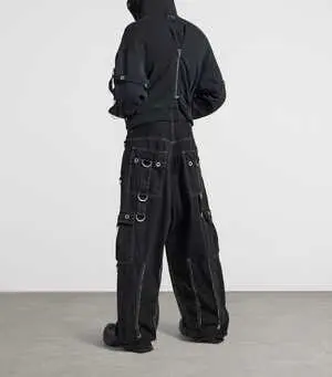 Balenciaga Denim D-ring Cargo Trousers