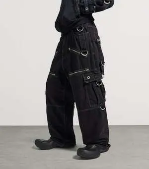 Balenciaga Denim D-ring Cargo Trousers