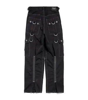 Balenciaga Denim D-ring Cargo Trousers