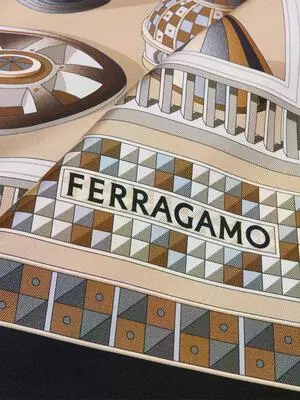 FERRAGAMO Geometric-print Scarf