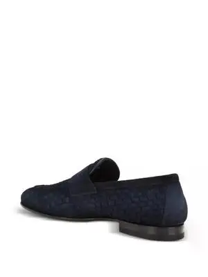 Santoni Woven Strap Loafers