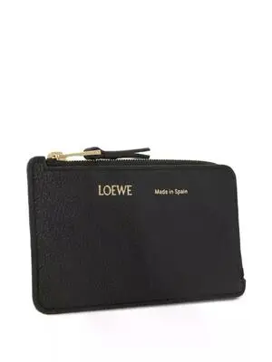 Loewe Grained-leather Card Holder - Black