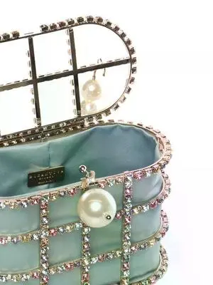 Rosantica Crystal Embellished Mini Bag - Blue