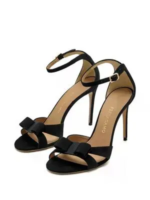 FERRAGAMO Bow Strap Stiletto Sandals