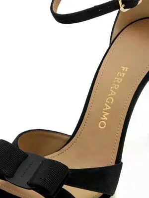 FERRAGAMO Bow Strap Stiletto Sandals