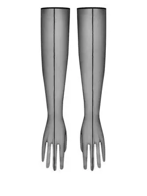 MAISON CLOSE L'amoureuse Opera Gloves - Black
