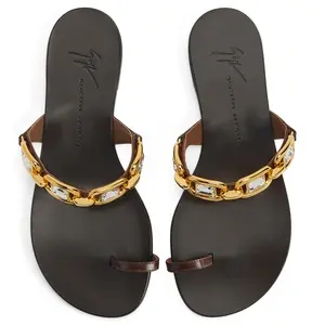 GIUSEPPE ZANOTTI Insomnya Flat Sandals - Brown