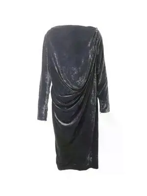 LANVIN Draped Velvet Dress