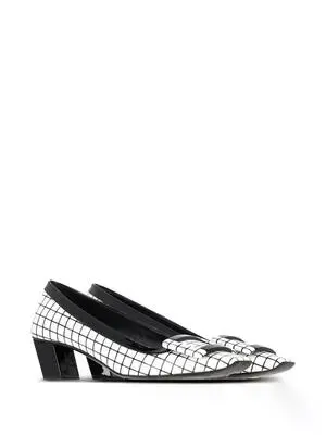 ROGER VIVIER Grid Square-toe Pumps