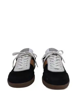 TOD'S Colorblock Leather Sneakers - Black