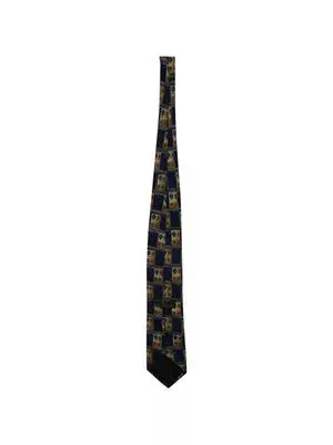 Ermenegildo Zegna Geometric-pattern Neck Tie - Blue