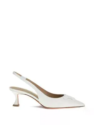 Santoni Buckle Slingback Pumps