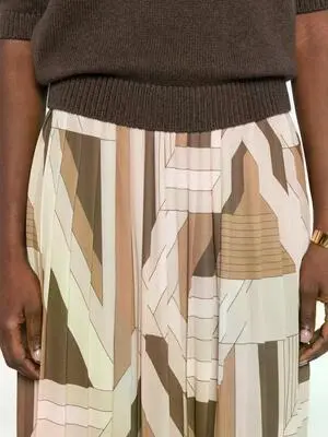 Gant Geometric Pleated Midi Skirt