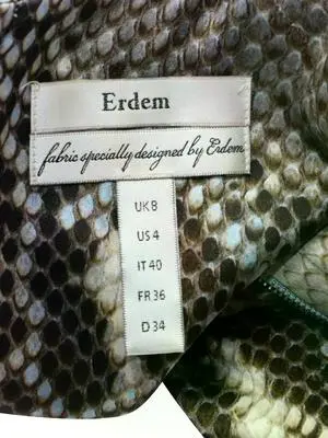 Erdem Snakeskin-print Midi Dress