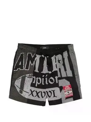 Amiri Graphic Print Swim Shorts