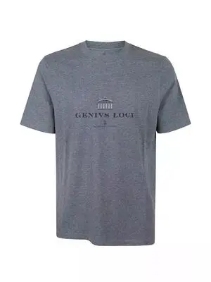 Brunello Cucinelli Graphic-print T-shirt - Grey