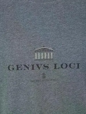 Brunello Cucinelli Graphic-print T-shirt - Grey