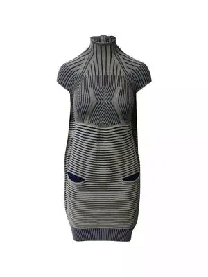 PETER PILOTTO Striped High Neck Dress