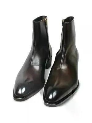 TOM FORD Leather Zip Boots