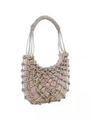Rosantica Crystal-embellished Shoulder Bag - Neutrals