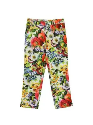 Dolce & Gabbana Floral-pattern Trousers - White