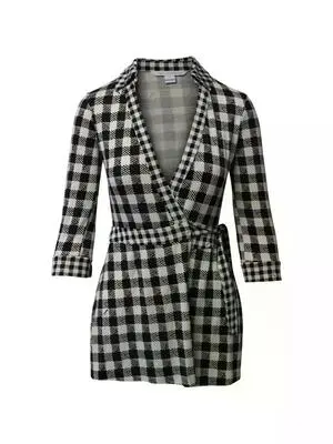 Diane Von Furstenberg Checked Playsuit