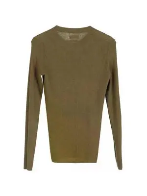 ISABEL MARANT VINTAGE Ribbed-knit Button Top