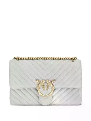 Pinko Love One Chevron-quilted Shoulder Bag - Grey