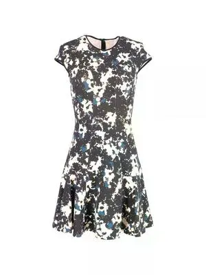 Erdem Printed Flared Mini Dress