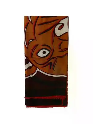 Kenzo Tiger-embellishment Scarf