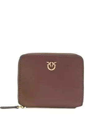Pinko Emblem Zip Taylor Wallet - Brown