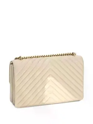 Pinko Medium Shoulder Bag Love Bag One Chevron Quilted Nappa Leather - Neutrals
