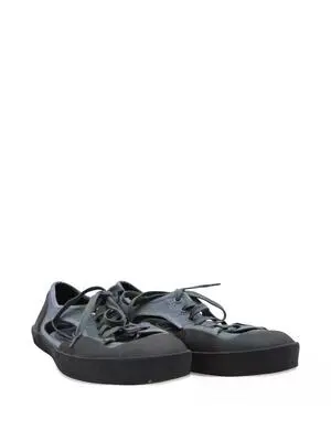 LANVIN Low-top Open Canvas Sneakers