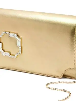 MALONE SOULIERS Vivien Embellished Clutch - Gold