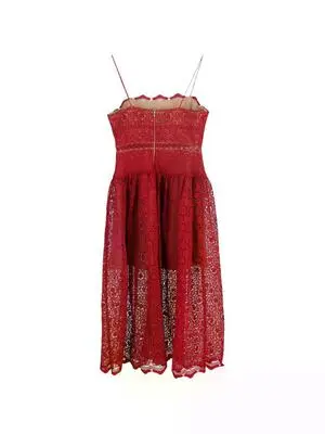 SELF-PORTRAIT All-over-lace Sleeveless Midi Dress